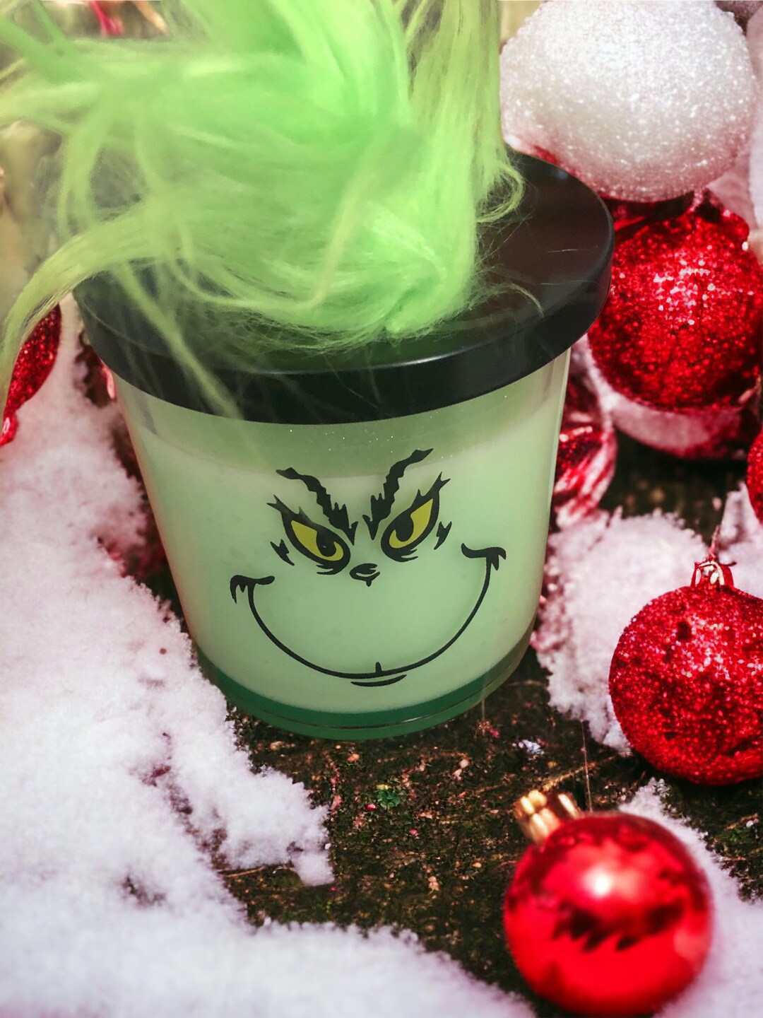 Holiday Grinch Green Candle - Etsy