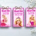 BARBIE Thank You Party Favor Tags Thank You for Celebrating - Etsy Canada