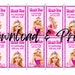 BARBIE Thank You Party Favor Tags Thank You for Celebrating - Etsy Canada