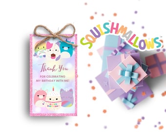 Squishmallow Printable Gift Tag, Squishmallow Gift Tag, Squishmallow ...