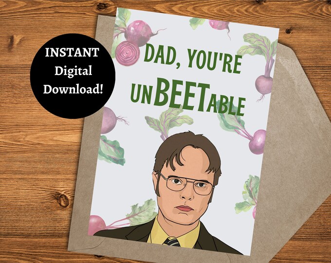 Greeting Card the Office Fact: You Are the Best Dad, Father's Day Gift ...