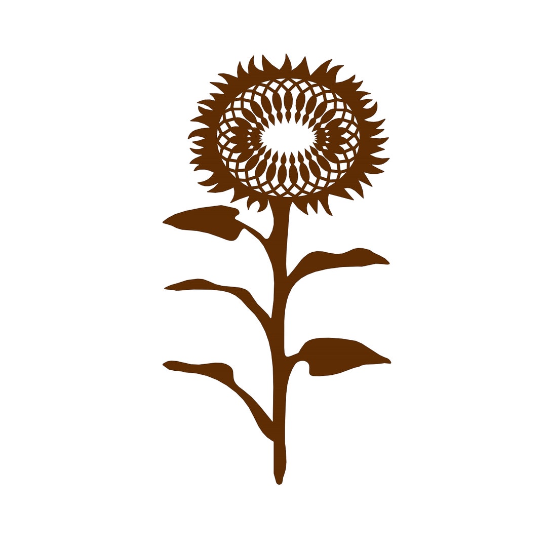 Sunflower Laser Cut Files Metal Garden - Etsy