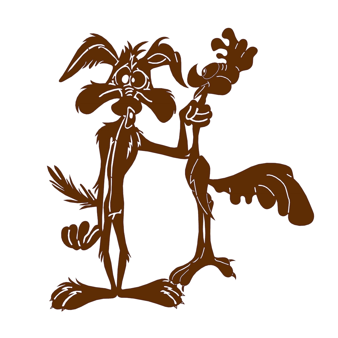 Coyote With Roadrunner Lasercut - Etsy