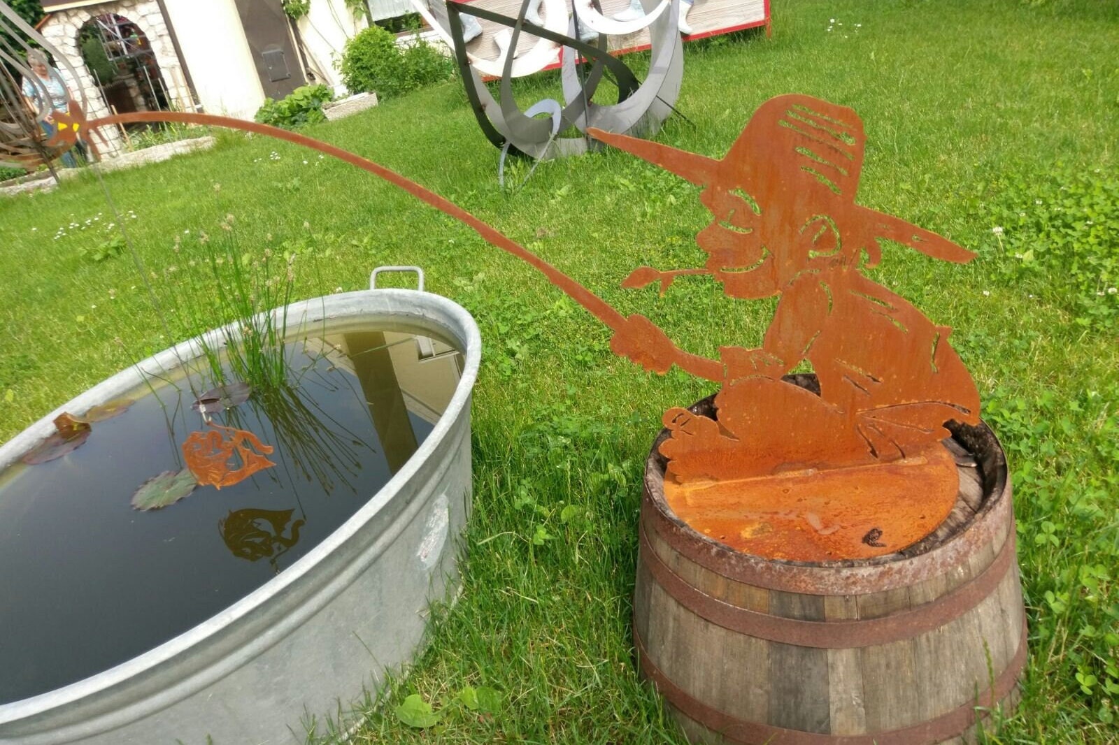 Fishing Boy / Angler Junge Laser Cut Files Metal Garden - Etsy