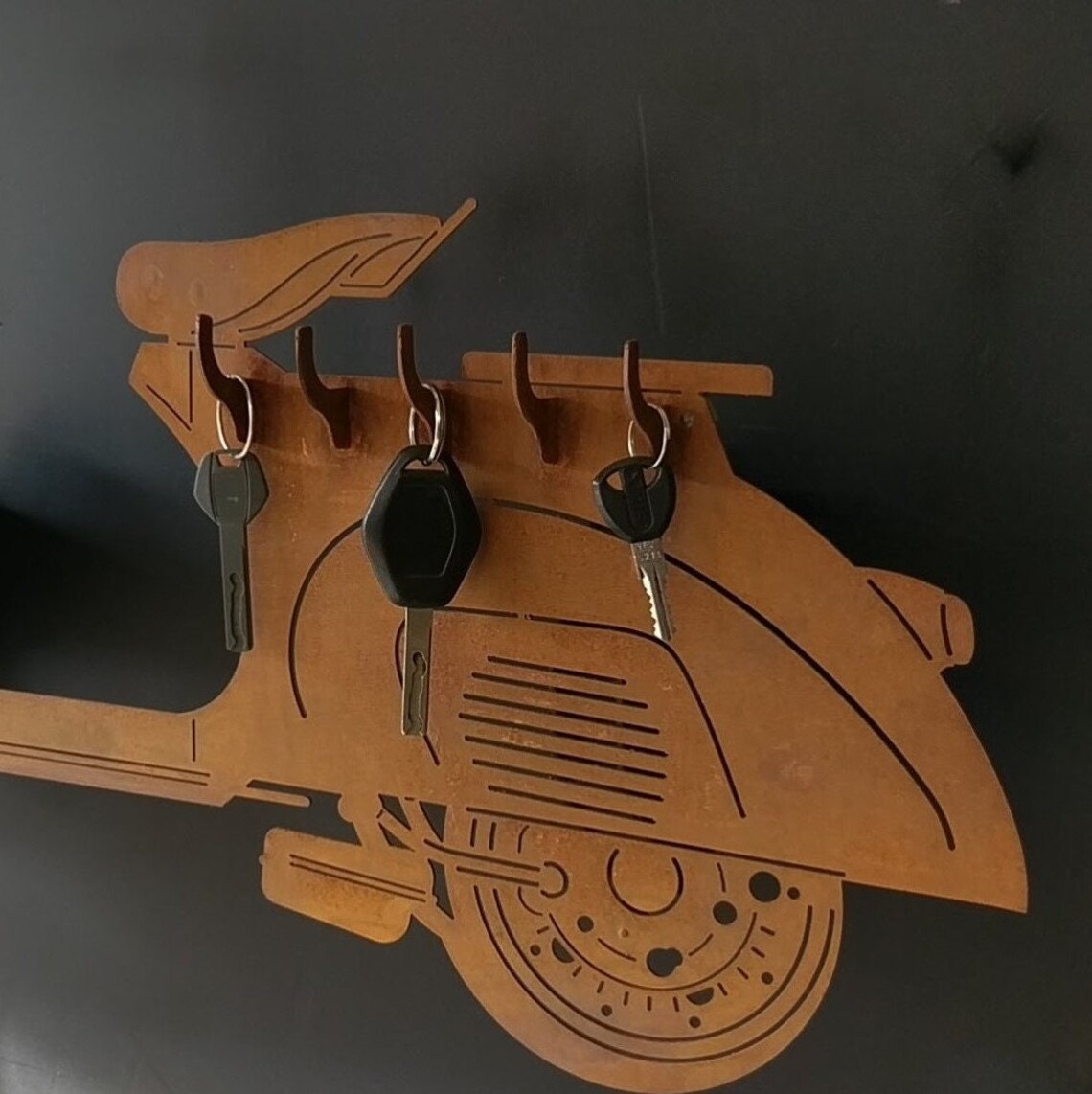 Vespa Key Holder Laser Cut Files Metal Garden - Etsy
