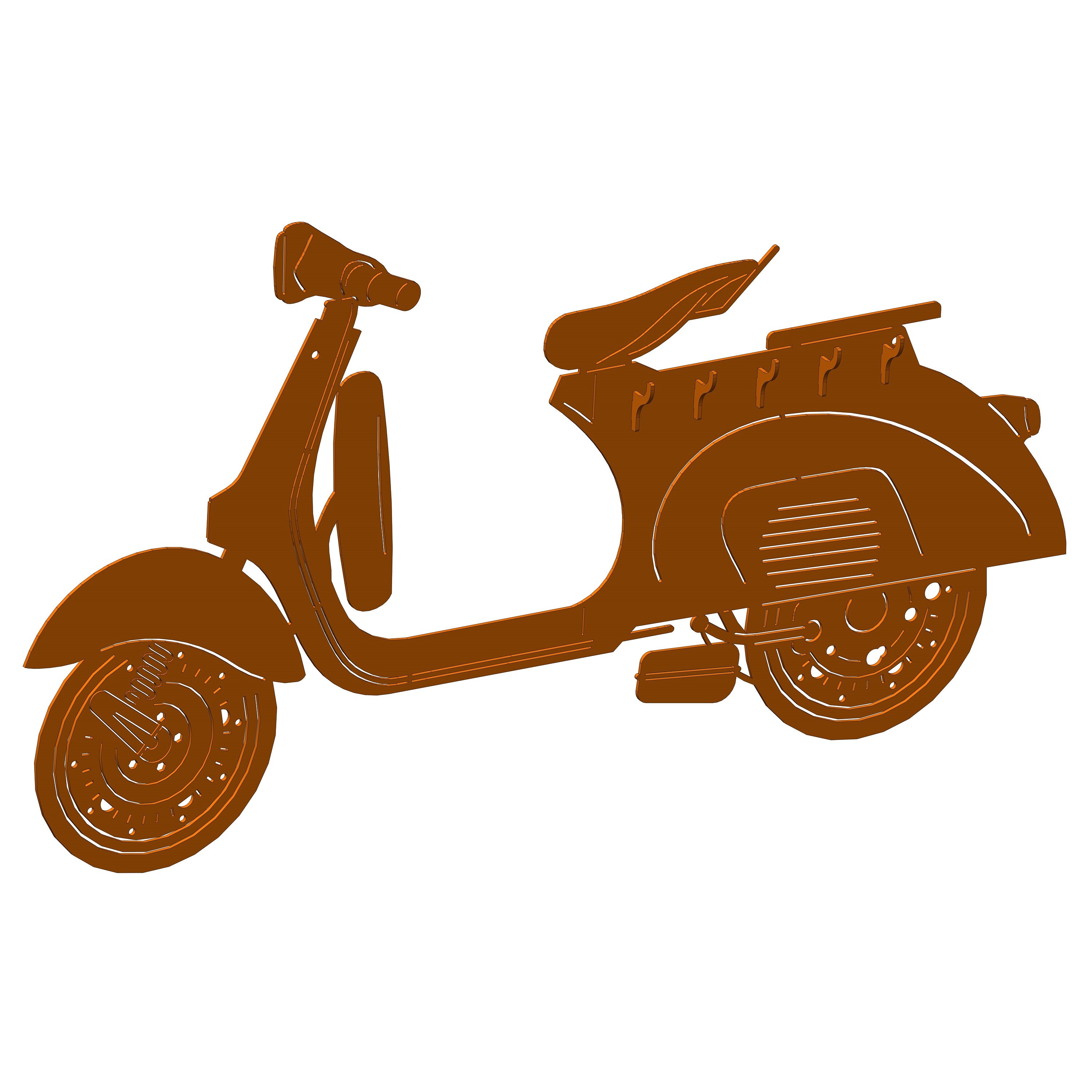 Vespa Key Holder Laser Cut Files Metal Garden - Etsy UK