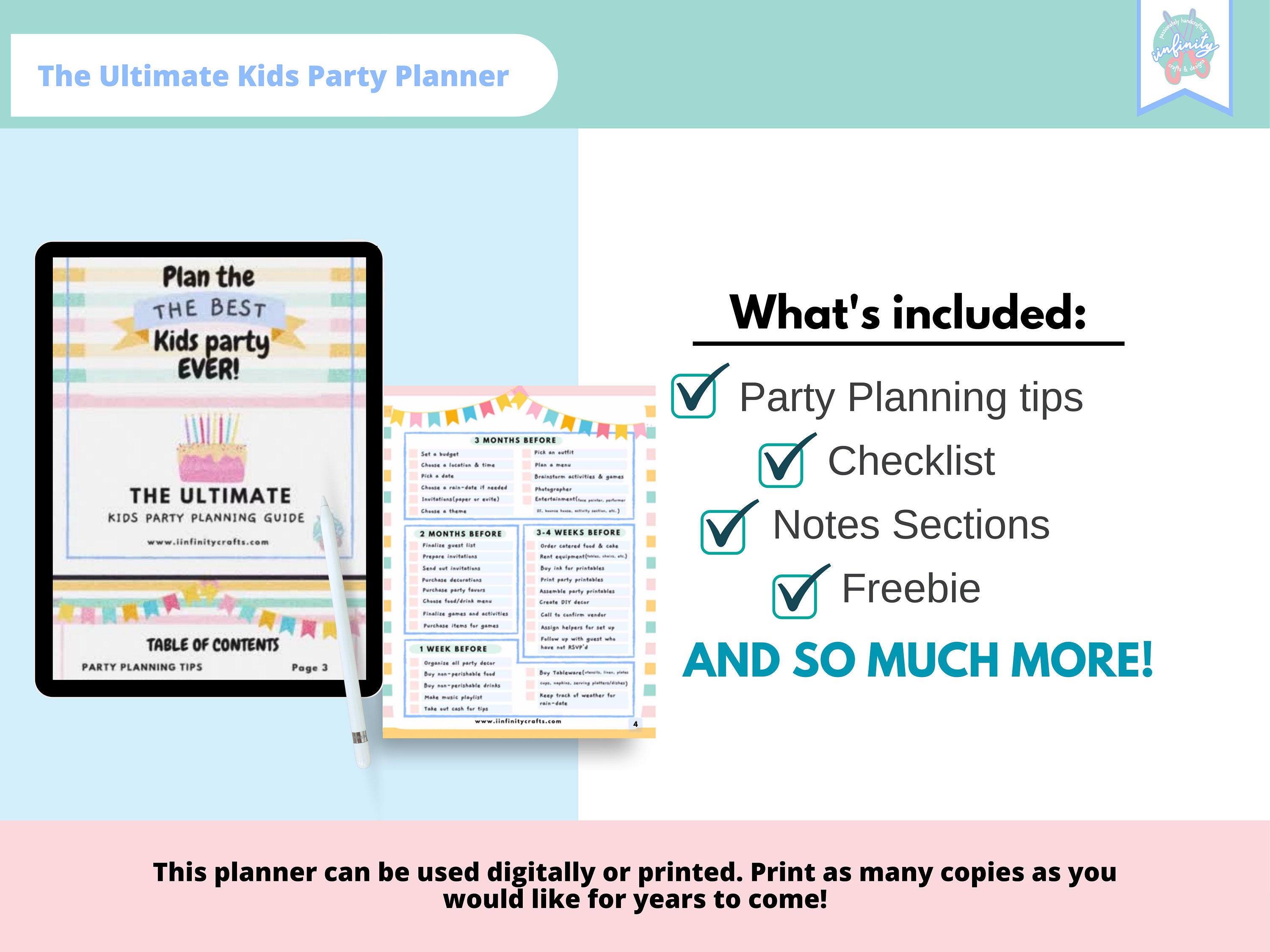 The Ultimate Kids Party Planning Guide, Digital Party Planner, Digital ...