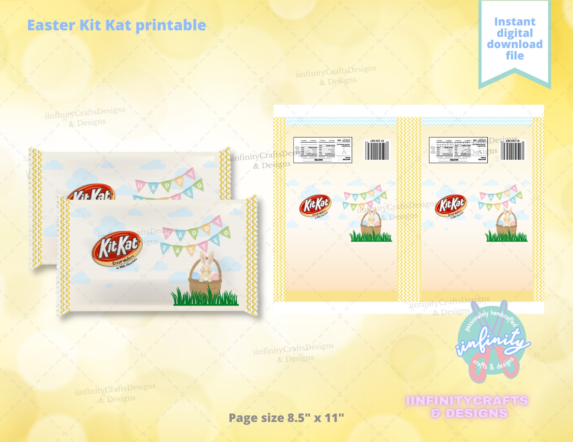 Easter Bunny Printable Party Bundle, Bunny Chip Bag, Easter Party ...