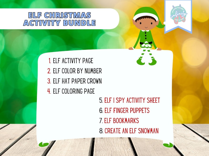 Elf Activity Bundle, Kids Printables, Elf Coloring Sheets, Christmas ...