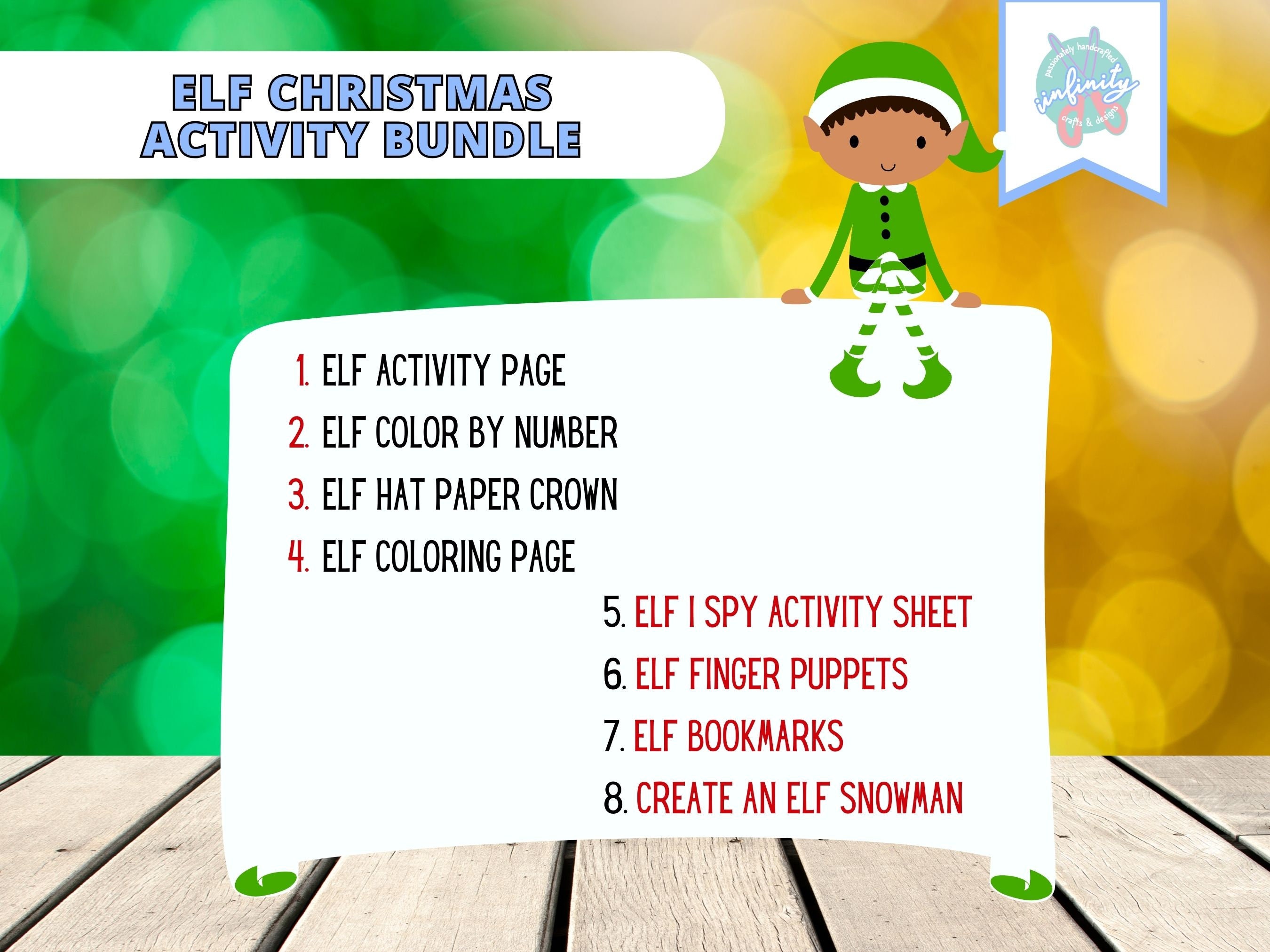 Elf Activity Bundle, Kids Printables, Elf Coloring Sheets, Christmas ...
