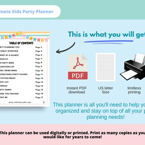 The Ultimate Kids Party Planning Guide, Digital Party Planner, Digital ...