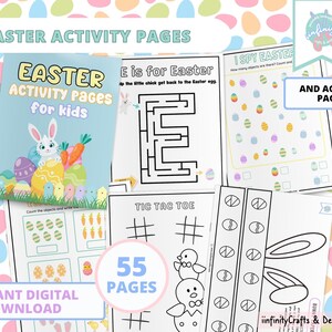 Easter Activity Pages for Kids | Kids Coloring Pages | Easter Word ...