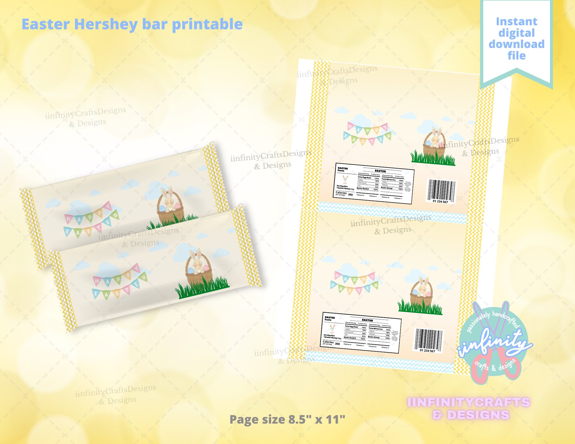 Easter Bunny Printable Party Bundle, Bunny Chip Bag, Easter Party ...