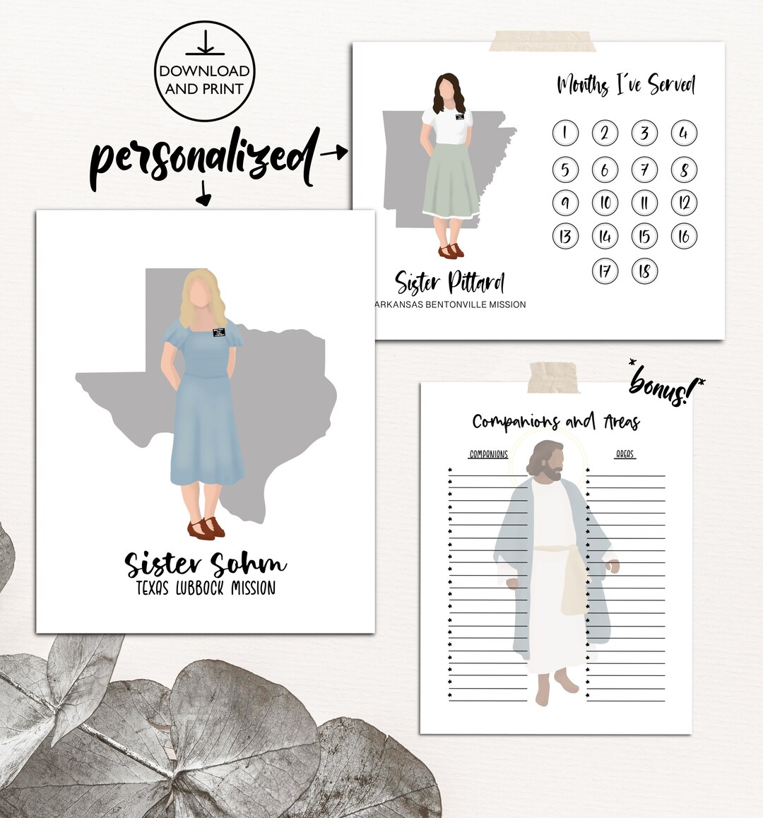 LDS Mission Gift Bundle | Gift for Sister Missionary | Personalized ...