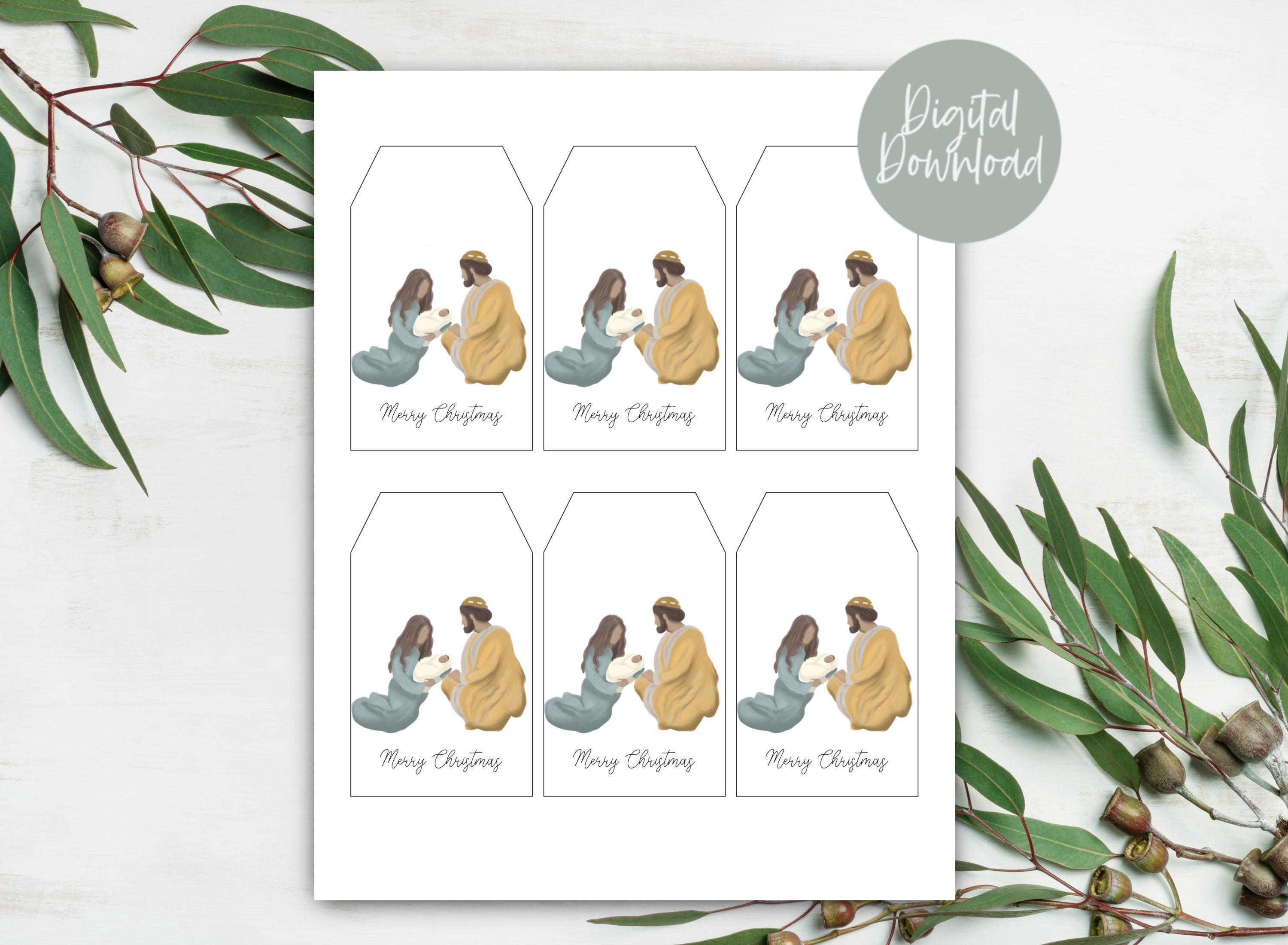 Printable Christmas Gift Tags Printable Christmas Tags - Etsy