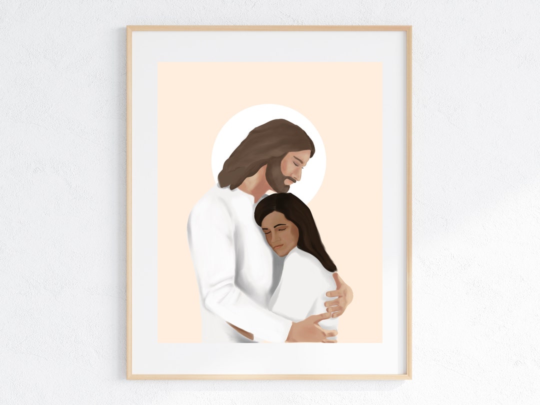 Be Not Troubled | LDS Art | Printable | Christ Portrait | Religious Art ...