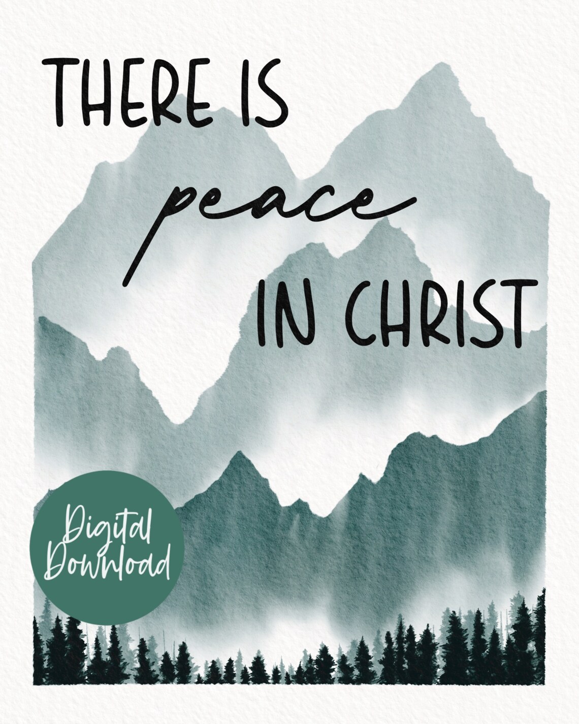 Peace in Christ Watercolor Art Print: LDS Christian Gift (digital ...
