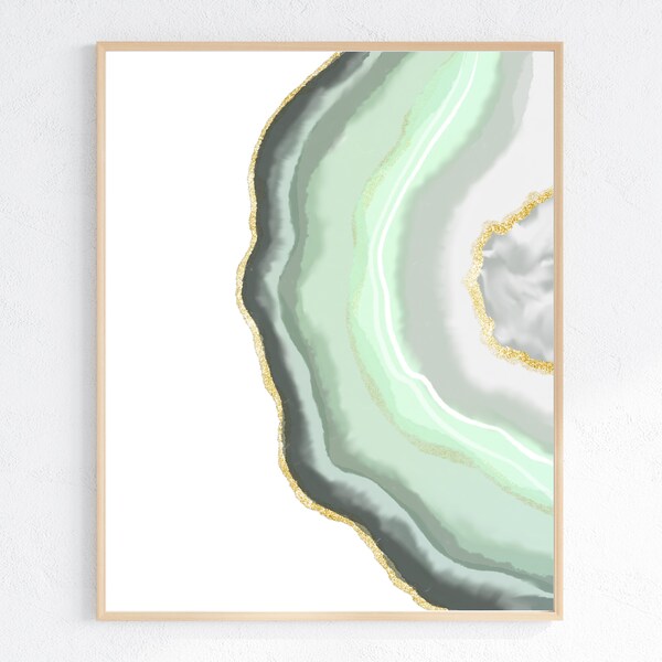 Green Geode - Etsy