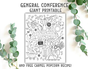 LDS General Conference Coloring Page Giant Coloring Page LDS General ...