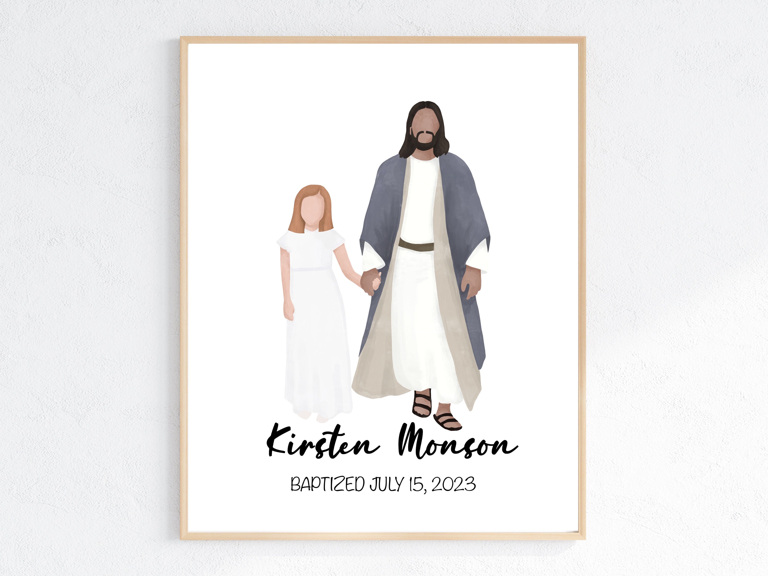 LDS Baptism Gift LDS Baptism Baptism Girl Printable - Etsy
