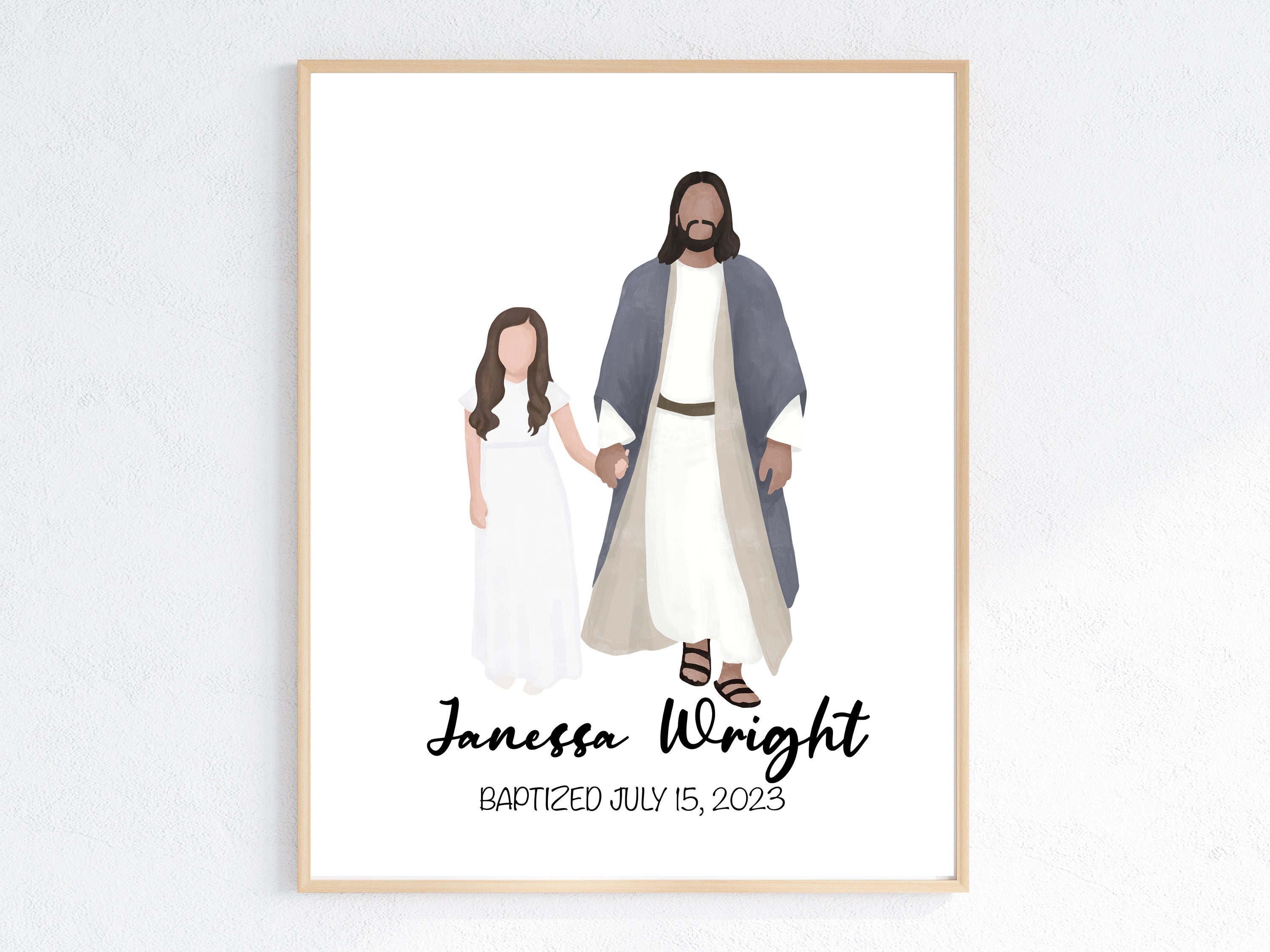 LDS Baptism Gift LDS Baptism Baptism Girl Printable - Etsy