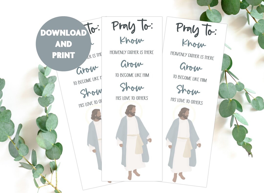 Pray, He is There Bookmarks | LDS Bookmark | Know, Grow, Show ...