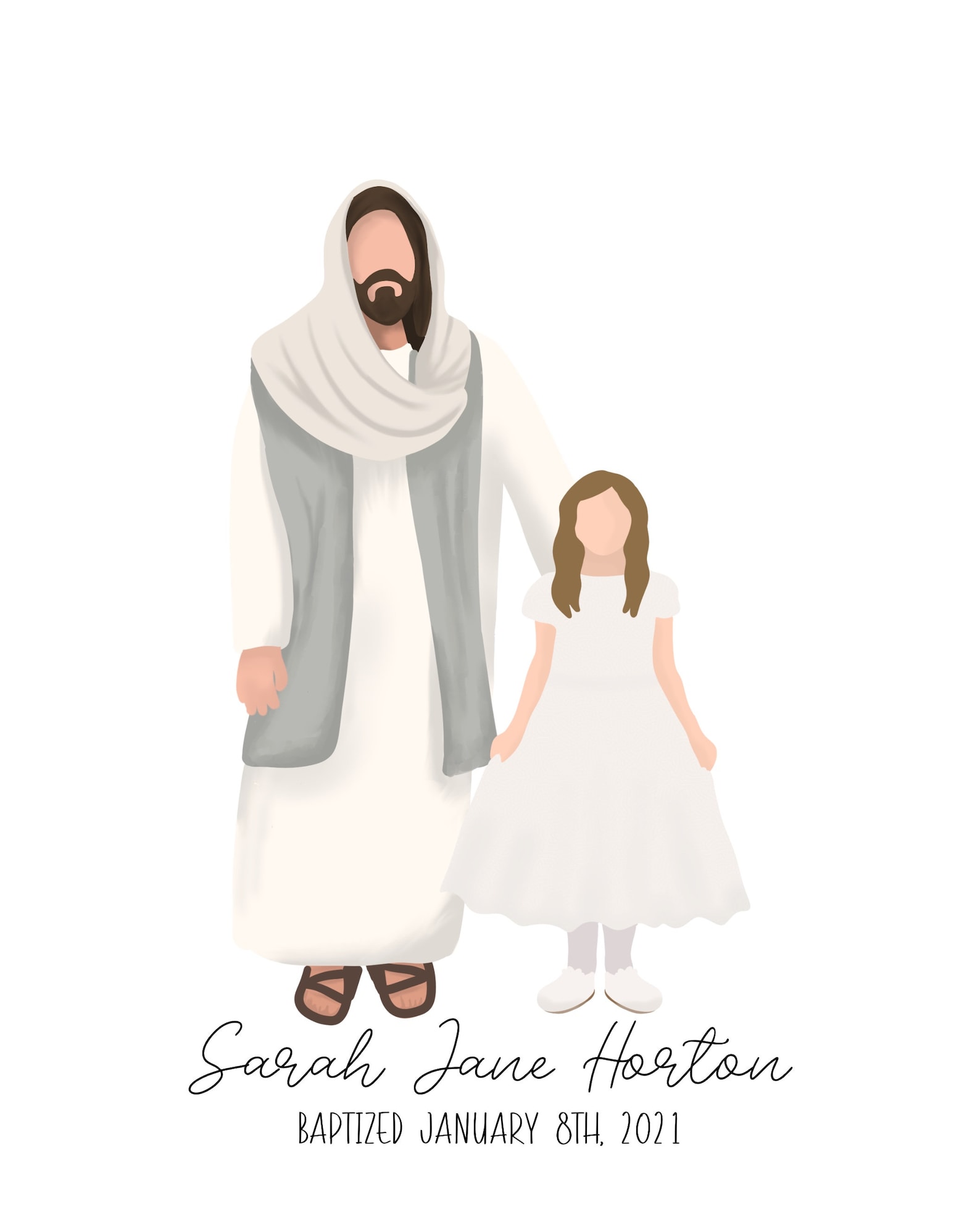 Personalized Baptism Gift LDS Baptism Baptism Girl Printable Baptism ...