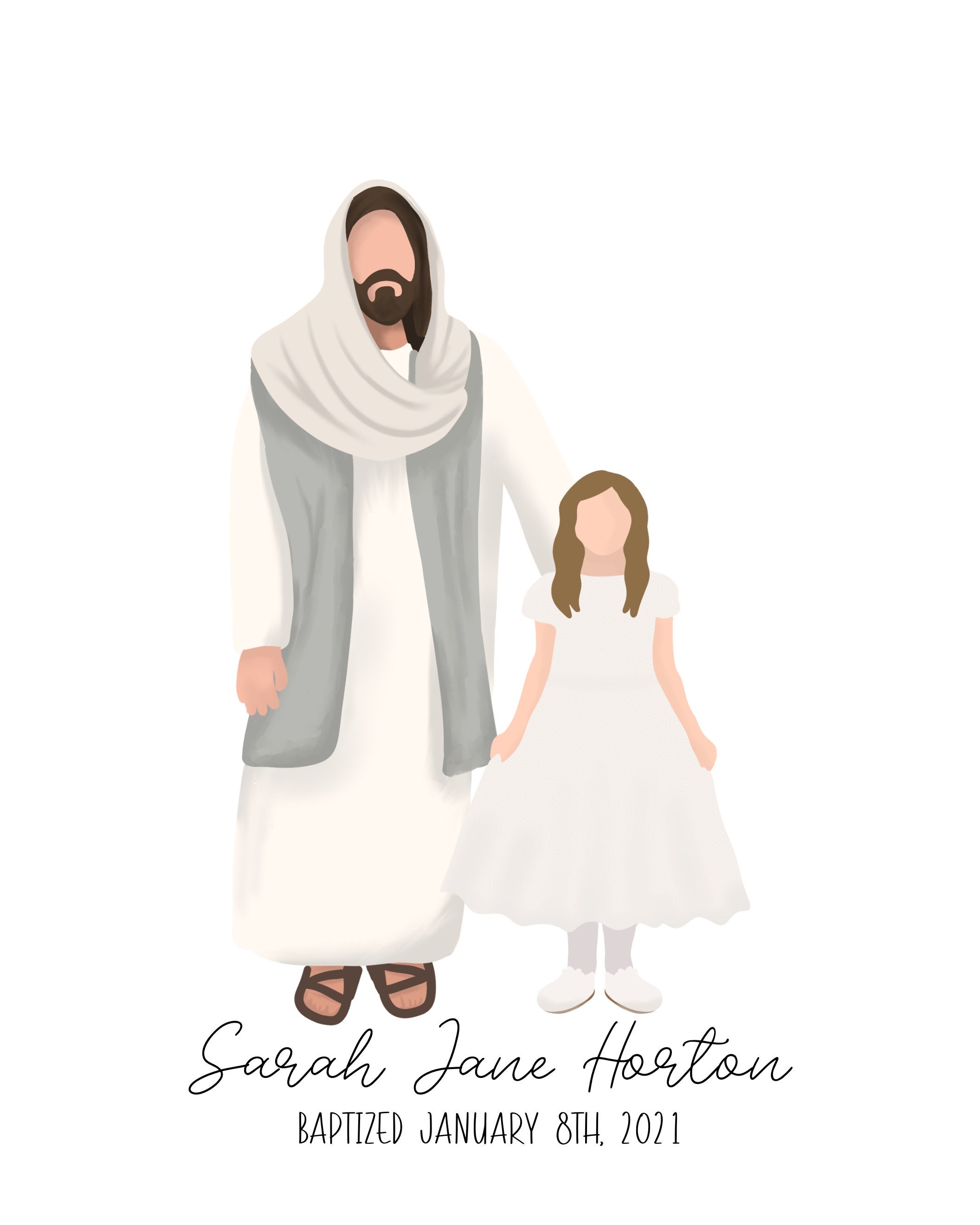 Personalized Baptism Gift LDS Baptism Baptism Girl Printable Baptism ...