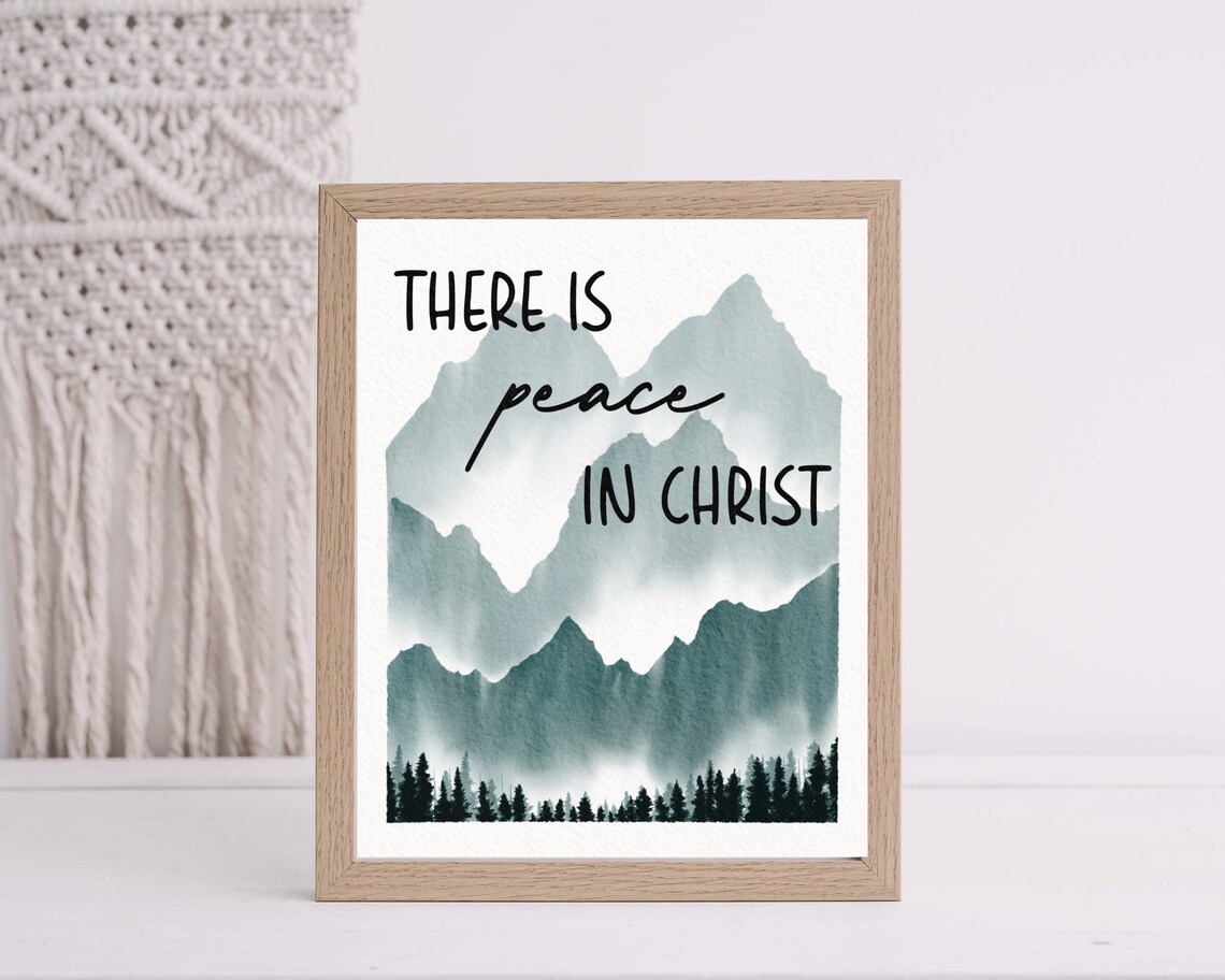 Peace in Christ Watercolor Art Print: LDS Christian Gift (digital ...