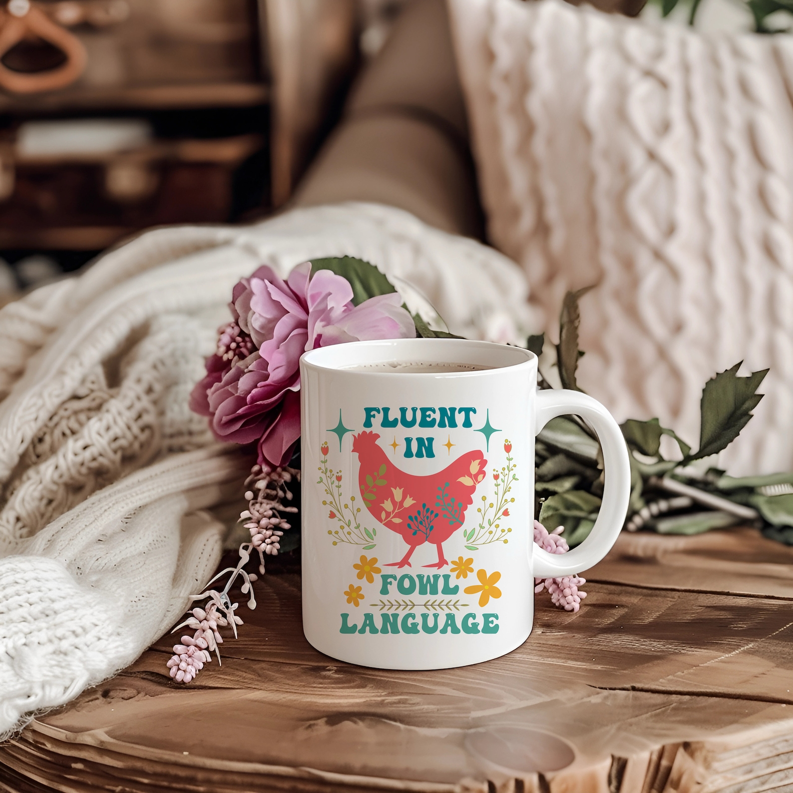 Fluent in Fowl Language, Sublimation Design, Digital Download ...