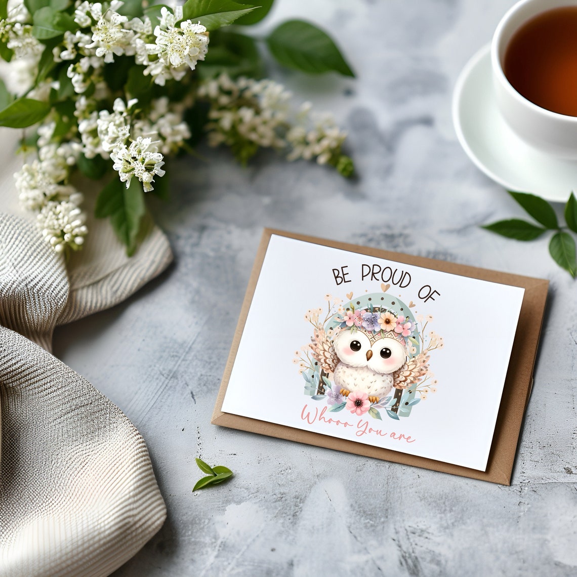 Be Proud of Whooo You Are, Cute, Boho, Owl, Sublimation Design ...