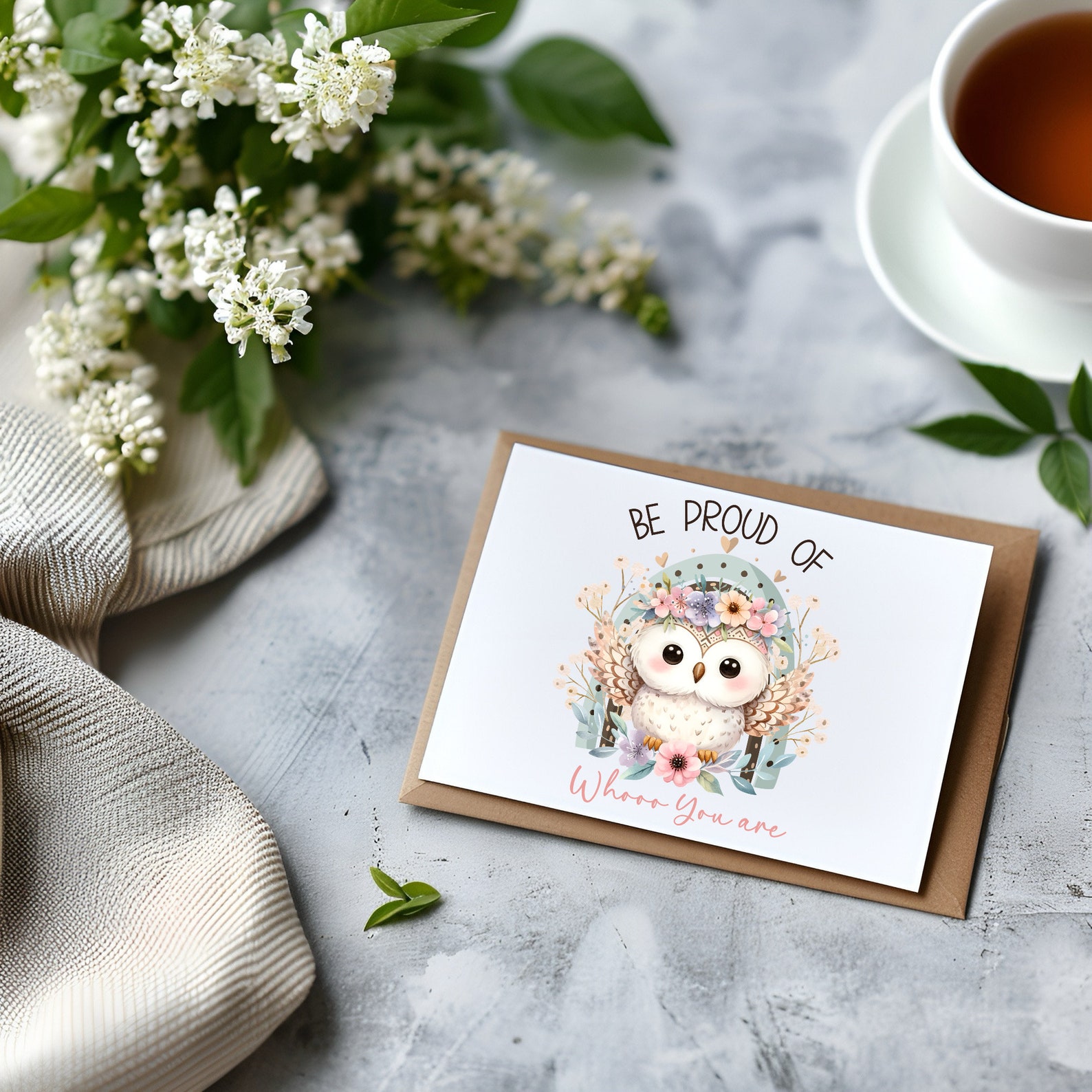 Be Proud of Whooo You Are, Cute, Boho, Owl, Sublimation Design ...