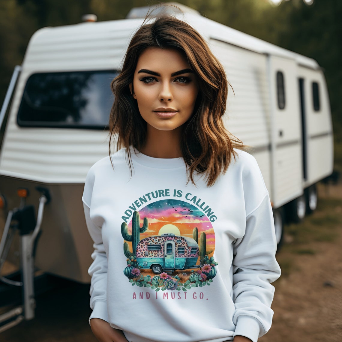 Adventure is Calling and I Must Go, Camping, Camper, Sublimation Design ...