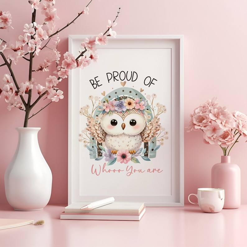Be Proud of Whooo You Are, Cute, Boho, Owl, Sublimation Design ...