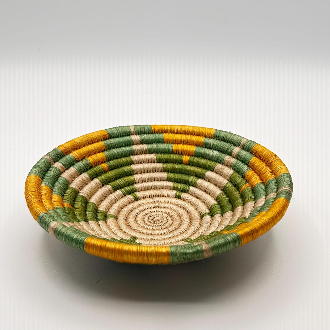 Bakuli Handwoven Bowl - Mustard Star Mini , Wall Decor for Living Room ...