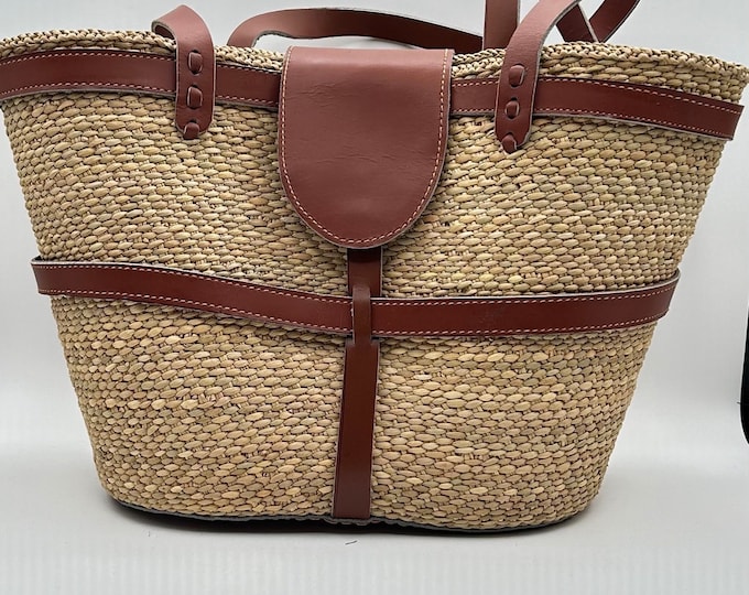 Straw Handwoven French Tote Bag - Etsy