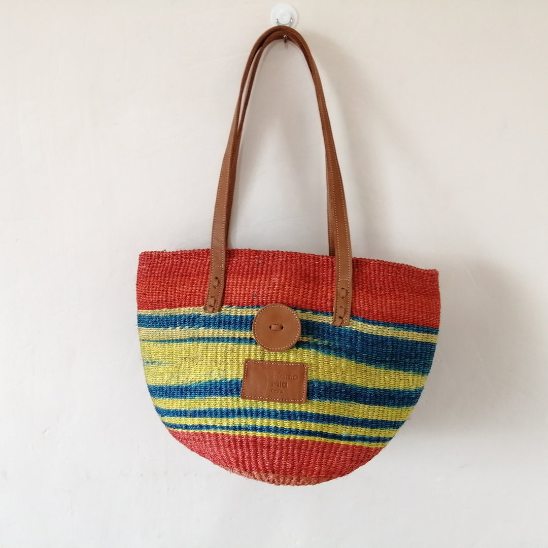 Kiondo, Summer Sisal Bag, Beach Bag, African Sisal Bag, Woven Bag ...