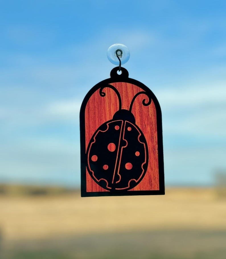 Ladybug Suncatcher SVG | Garden Life Sun Catcher Cut File | Lady Bug ...