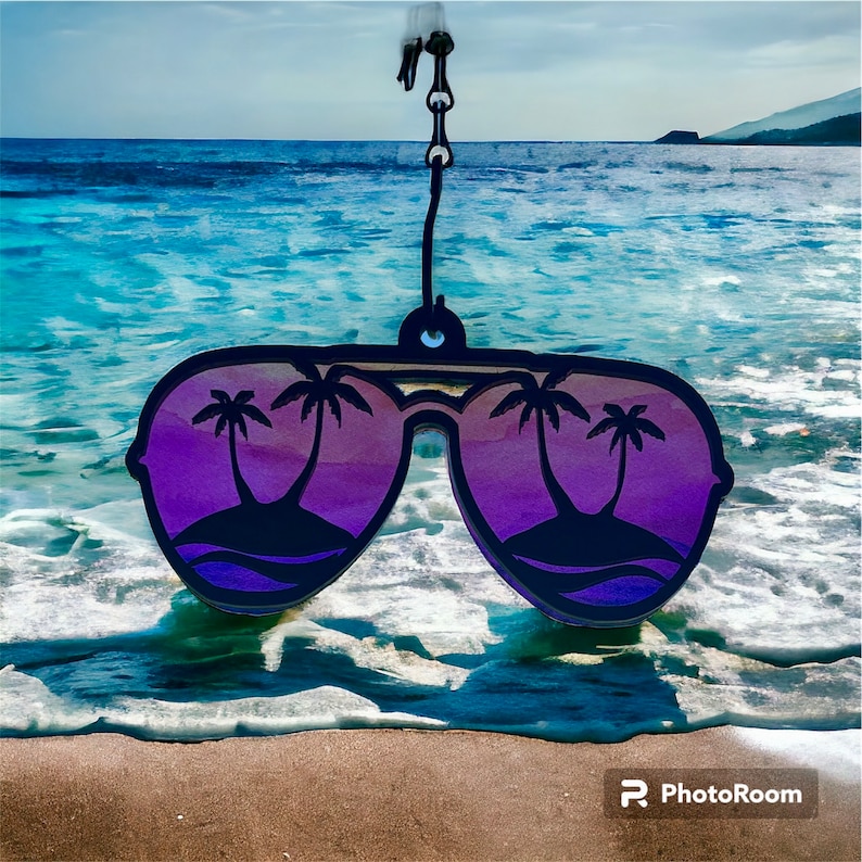 Beach View Suncatcher SVG | Beachy Sun Catcher Cut File | for Lasers ...