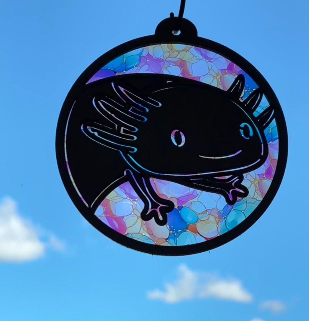 Axolotl Suncatcher SVG | Axolotl Sun Catcher Cut File | Laser File for ...