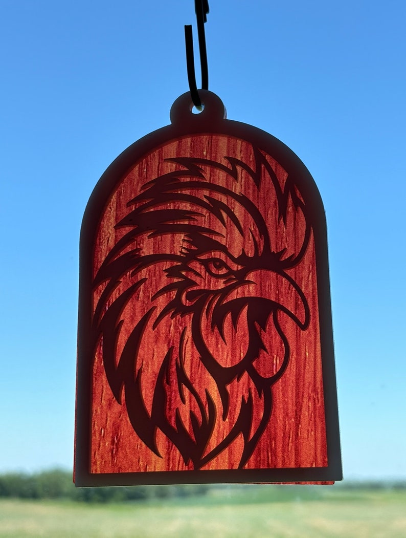Rooster Suncatcher SVG Farm Sun Catcher Rustic Chicken Cut File for ...