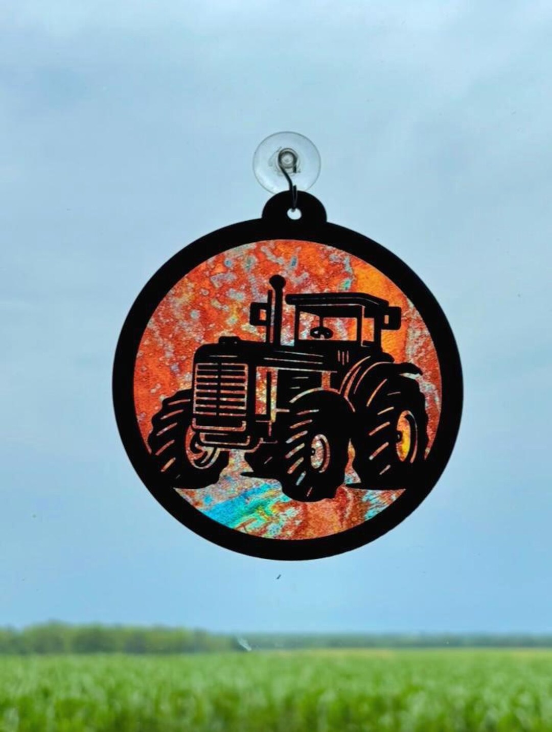 Tractor Suncatcher SVG | Farm Sun Catcher Cut File for Lasers ...