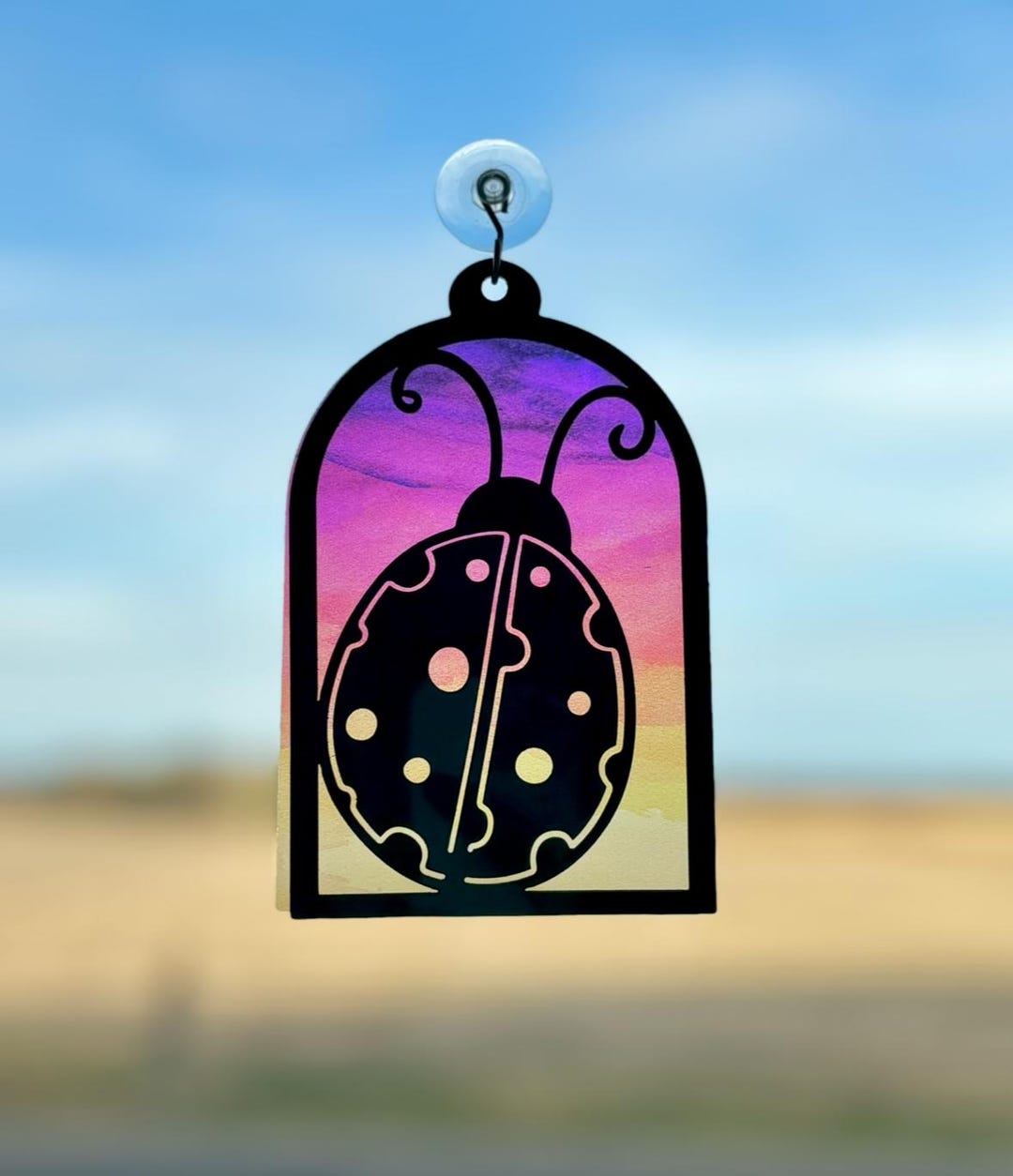 Ladybug Suncatcher SVG | Garden Life Sun Catcher Cut File | Lady Bug ...