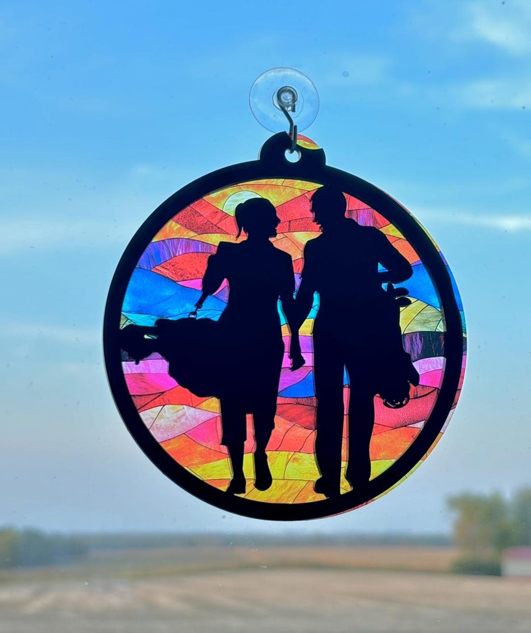 Golf Couple Suncatcher SVG | Golfer Sun Catcher Cut File | Laser File ...