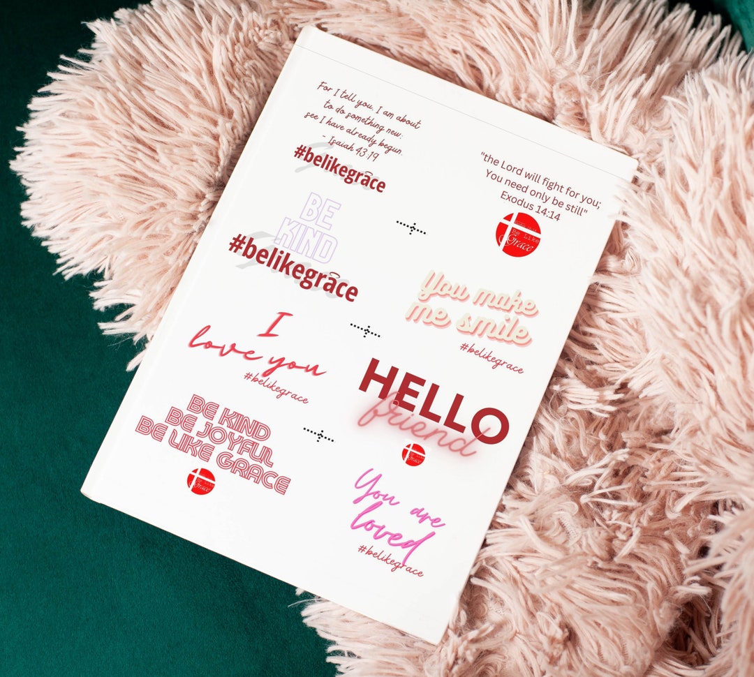 Be Like Grace Kindness Cards, Digital, Small Printable Cards Set of 4 Designs X2 - Etsy