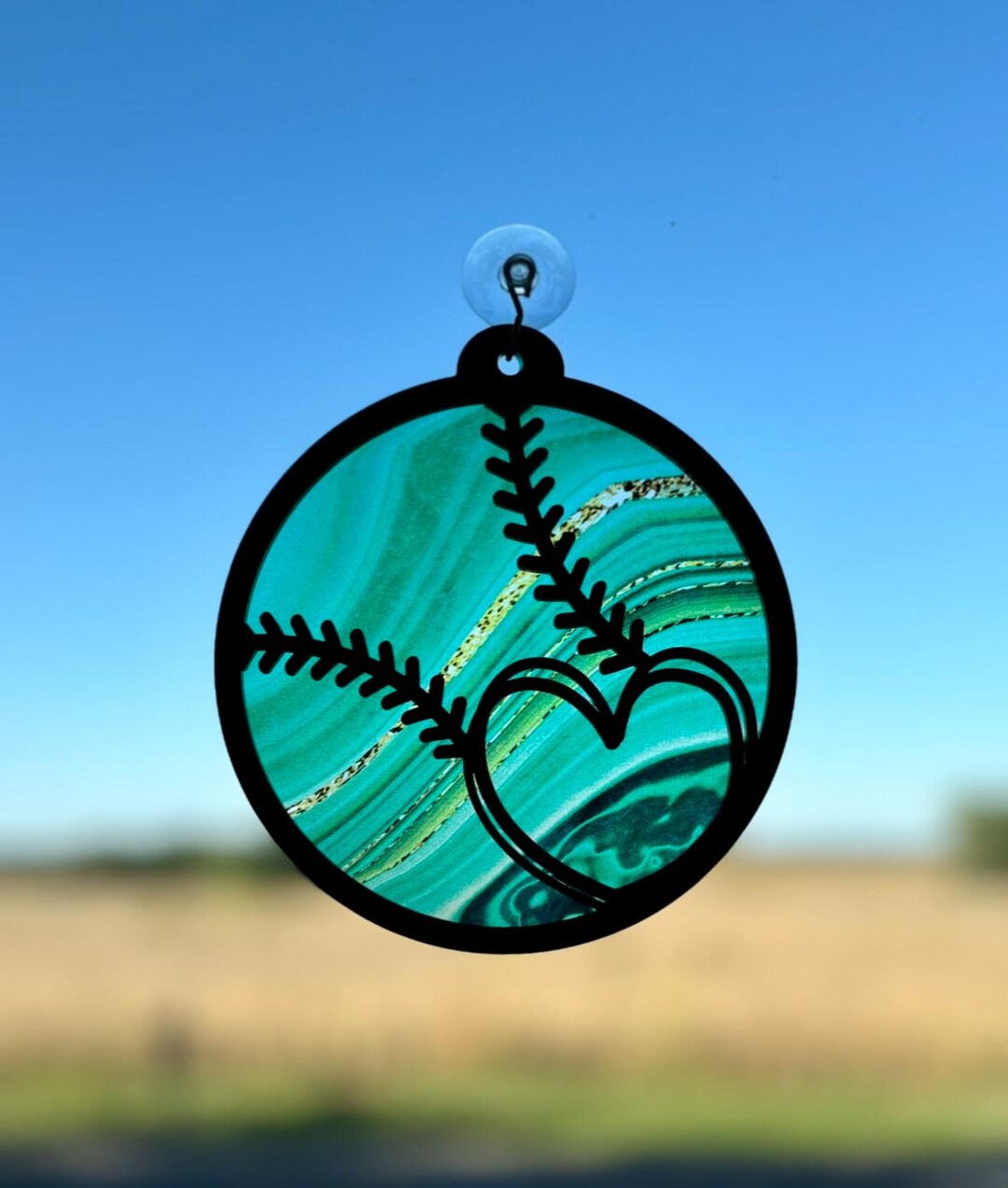 Baseball Softball Suncatcher SVG | Baseball Lover Gift Sun Catcher Cut ...