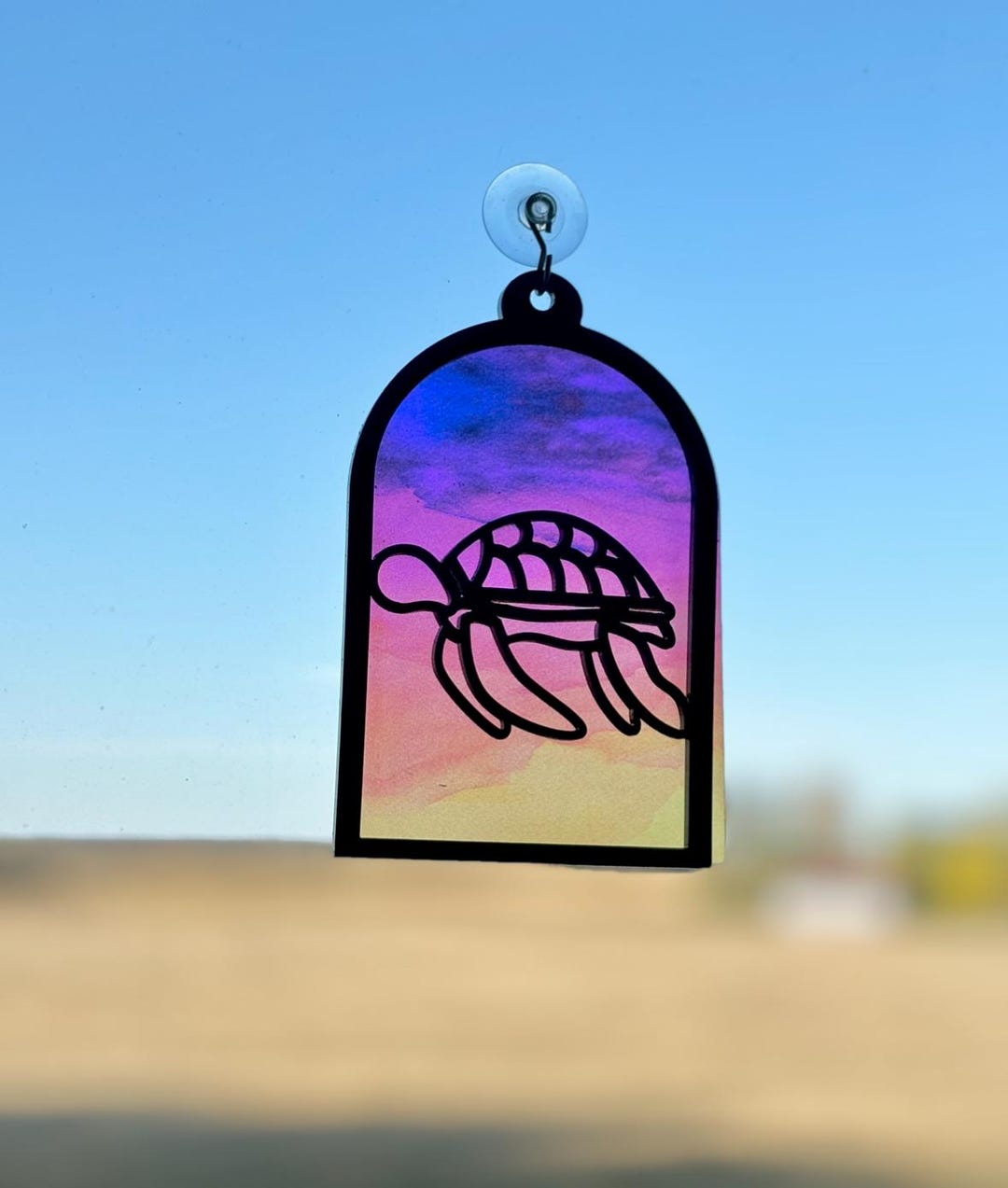 Sea Turtle Suncatcher SVG | Turtle Sun Catcher Cut File | Laser File ...