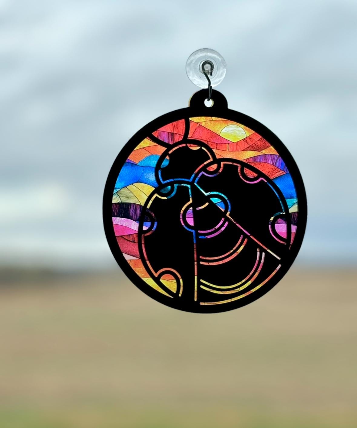 Ladybug Suncatcher SVG | Garden Life Sun Catcher Cut File | Lady Bug ...