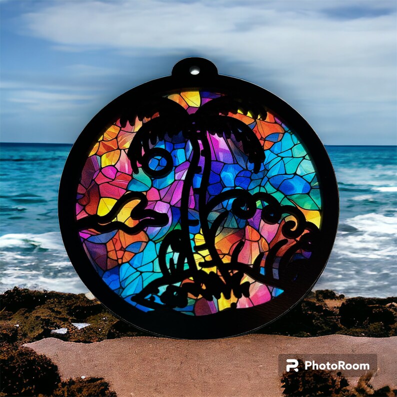 Beach Suncatcher SVG Bundle Vacation Sun Catcher Cut File for Laser ...