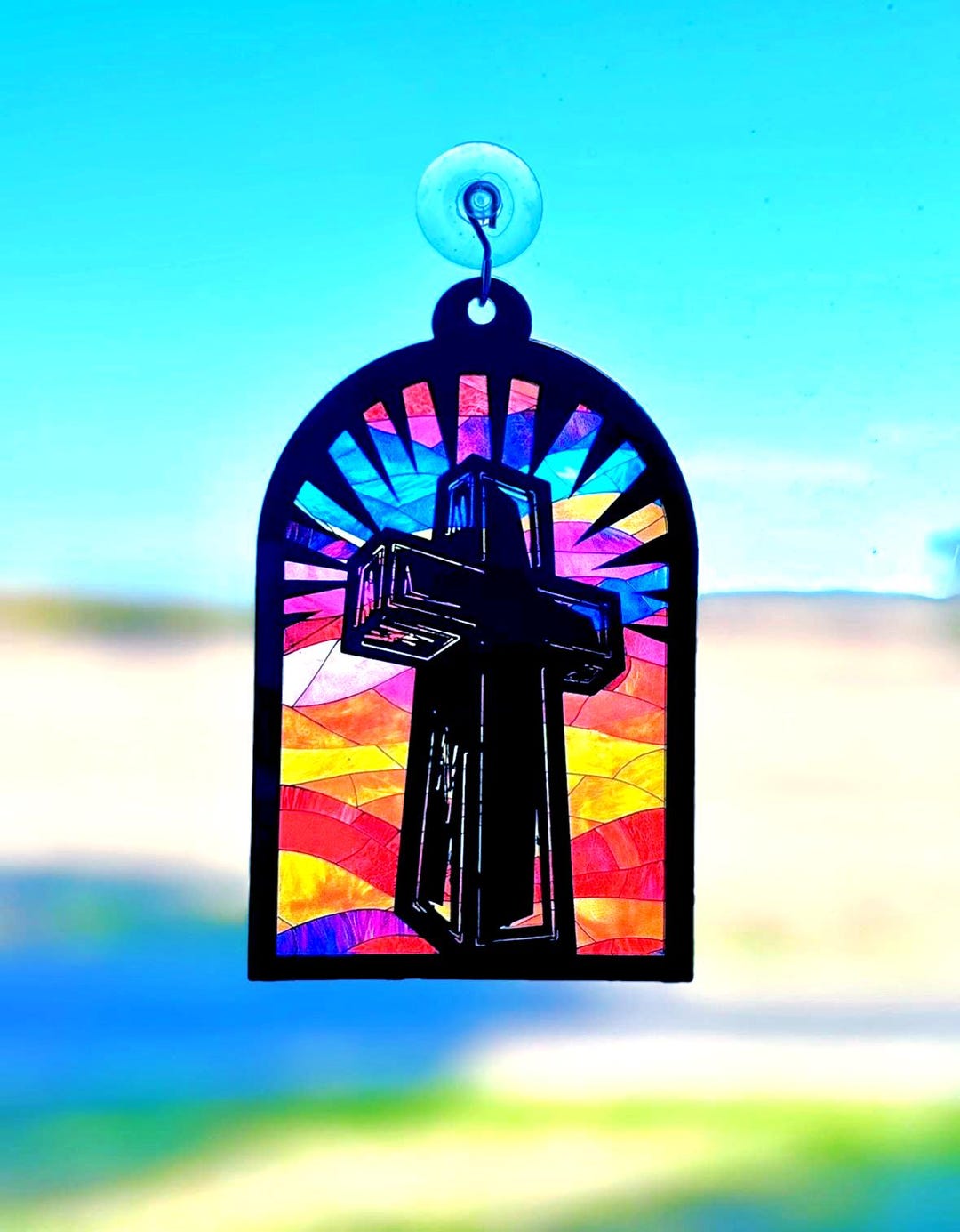 Cross Suncatcher SVG | Religious Sun Catcher Cut File | Laser File for ...